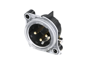 NC3MAH-LR - XLR chassis, halo series, 3-pole, male - Neutrik